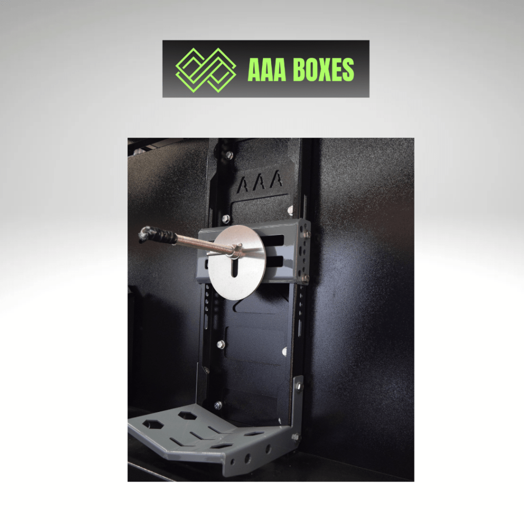 AAA BOXES - SPARE WHEEL HOLDER BLACK